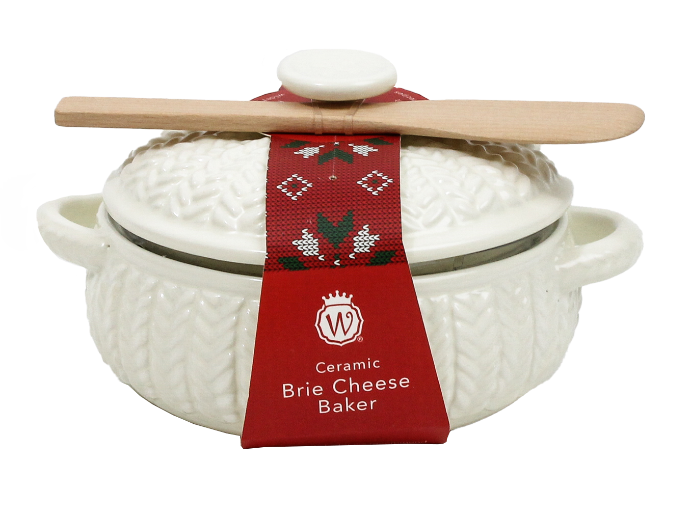 Knit Brie Baker – Figural Ceramic Bakeware | Wild Eye Designs