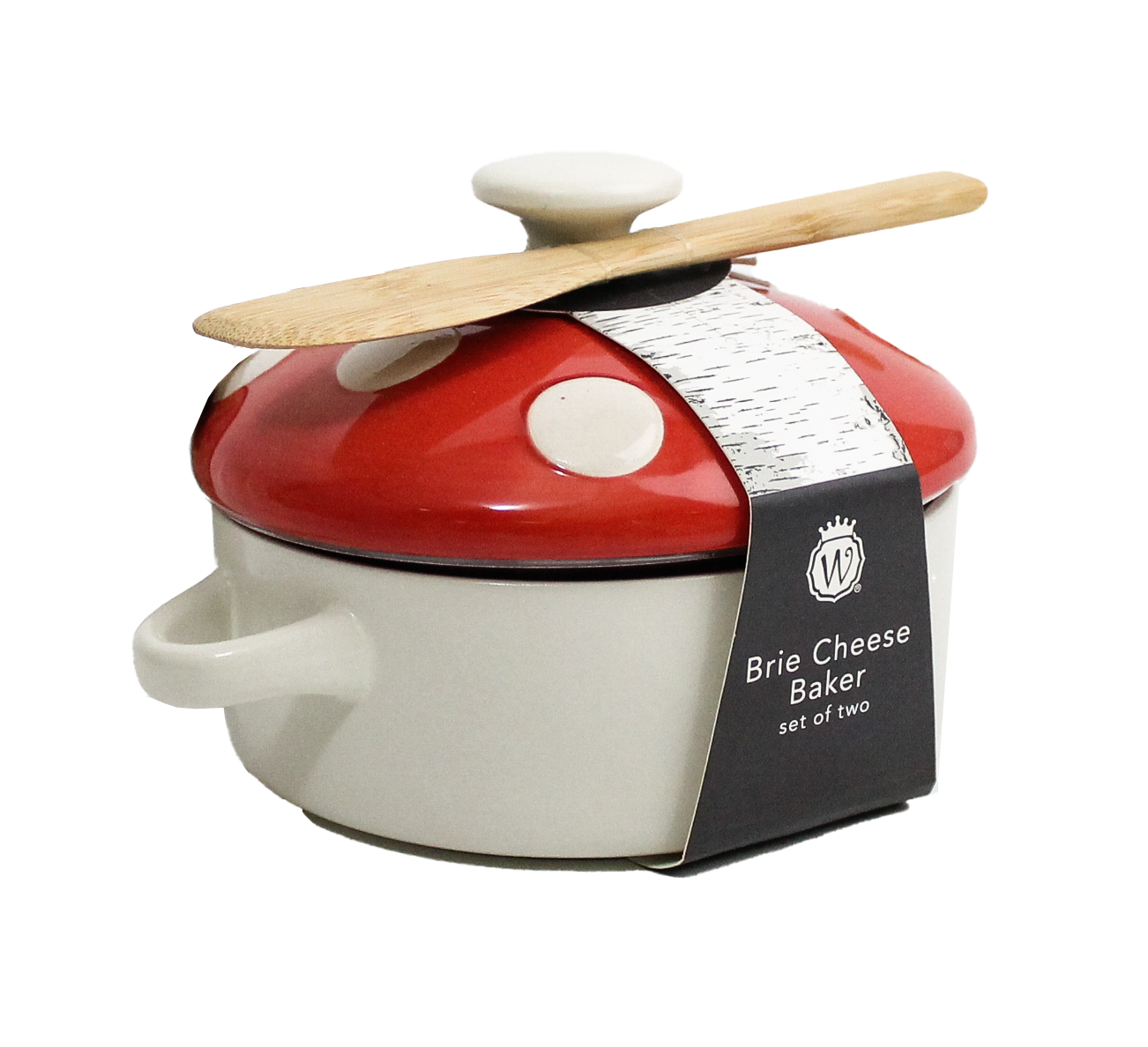Red Mushroom Brie Baker – Ceramic Figural Bakeware | Wild Eye Designs