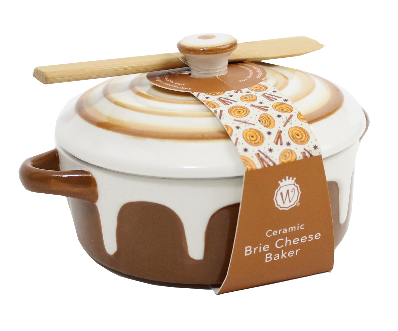 CInnamon Roll Brie Baker – Ceramic Figural Bakeware | Wild Eye Designs
