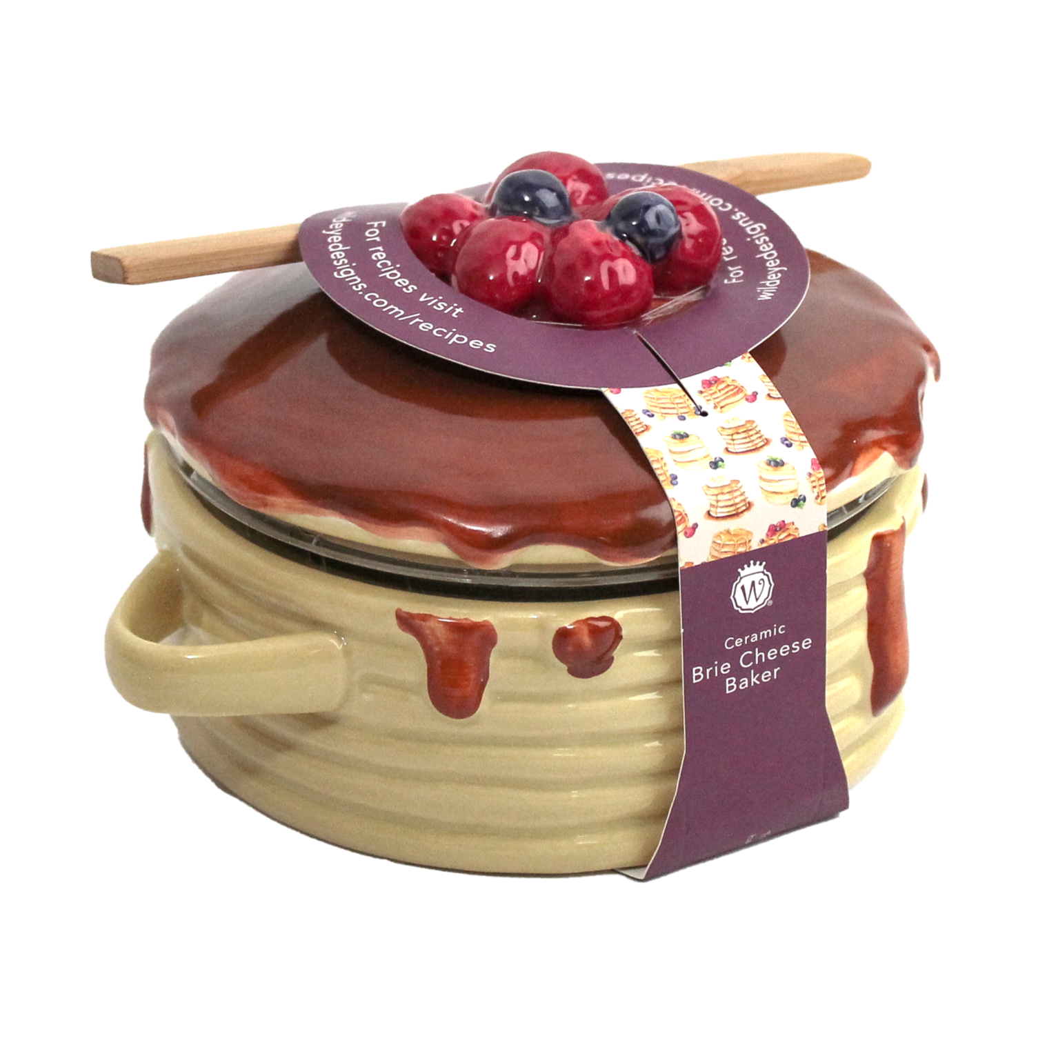 Pancake Brie Baker – Ceramic Figural Bakeware | Wild Eye Designs