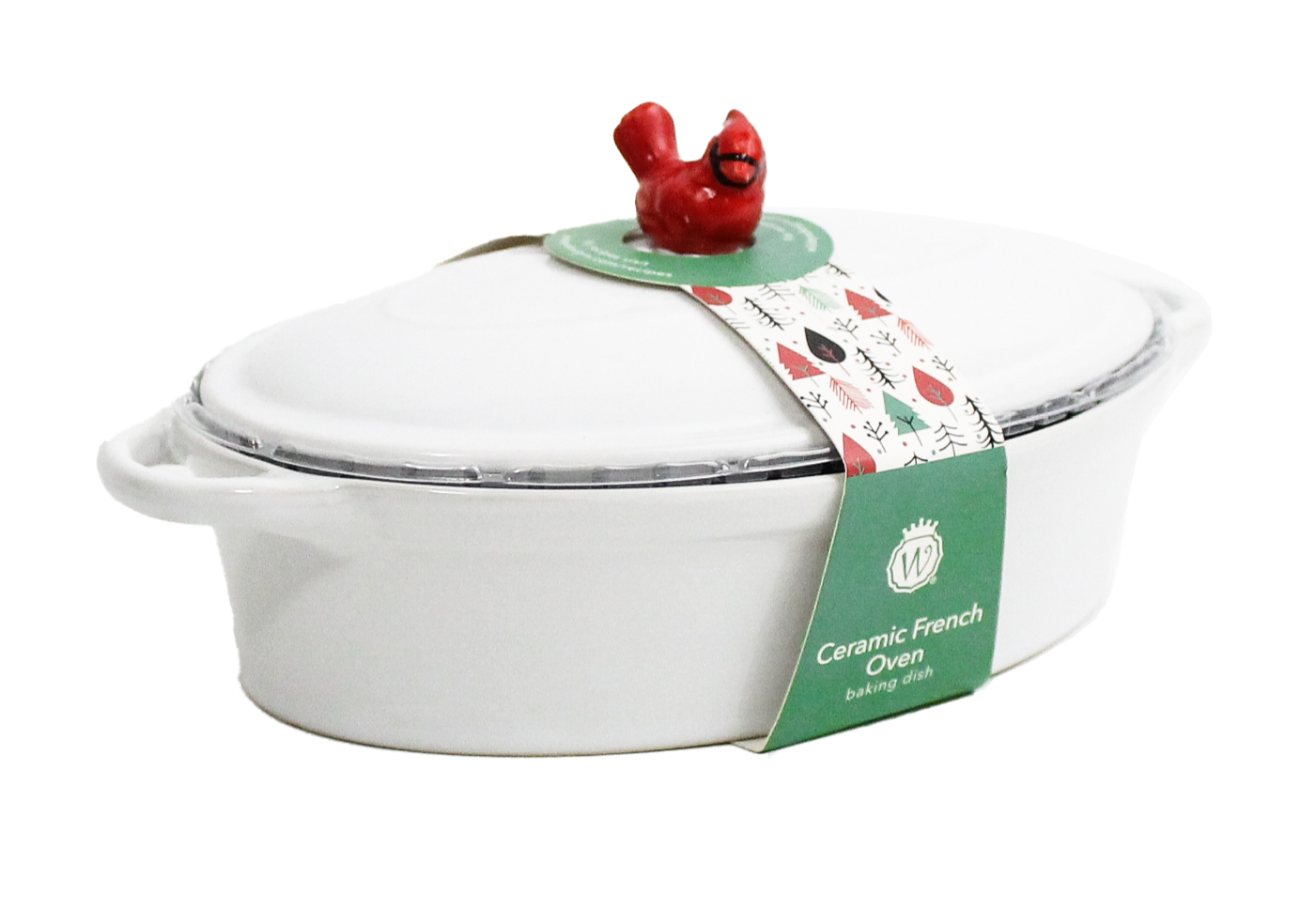 Cardinal Handle Mini Ceramic Baker | Wild Eye Designs