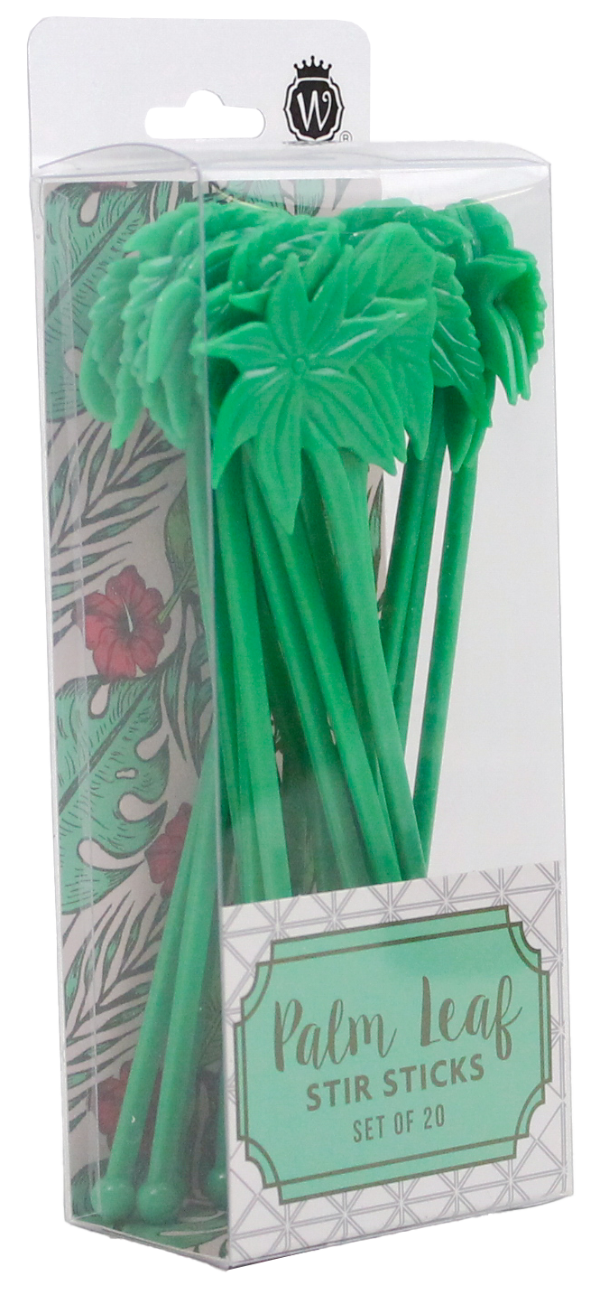 Tropical Palm Leaf Stir Sticks | Wild Eye Designs