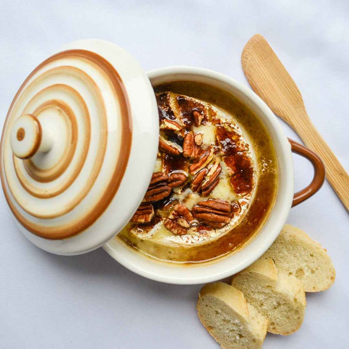 CInnamon Roll Brie Baker – Ceramic Figural Bakeware | Wild Eye Designs